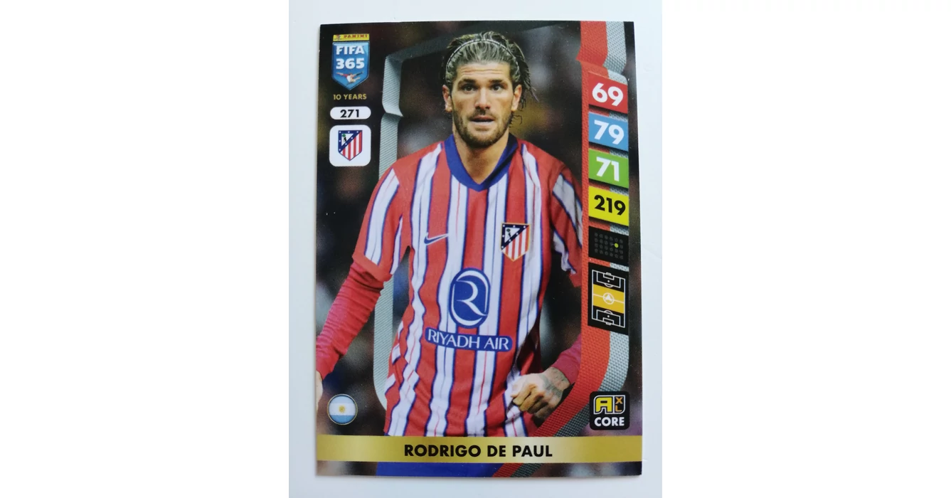 271 Rodrigo De Paul CORE focis kártya (Atlético de Madrid) FIFA365 2024 ...