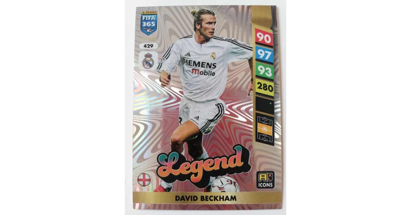 429 David Beckham ICONS / Legend focis kártya (Real Madrid CF) FIFA365 ...