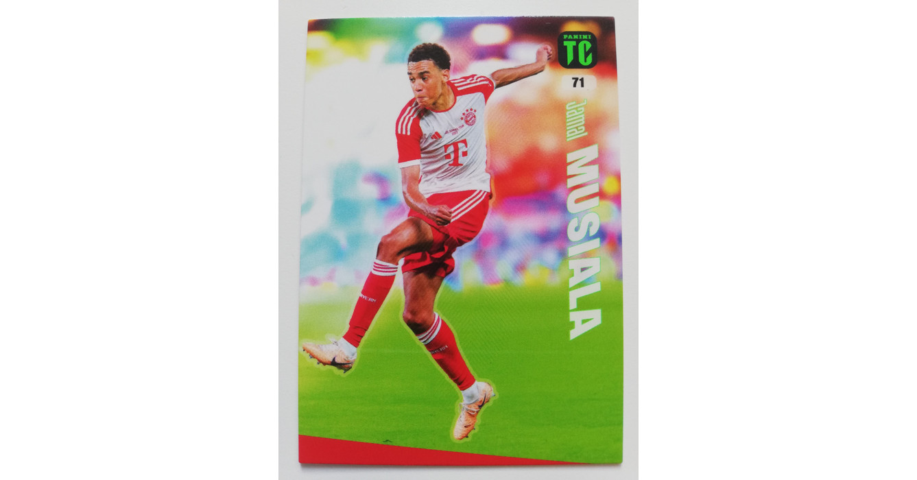 71 Jamal Musiala Base card focis kártya (FC Bayern München) Panini ...