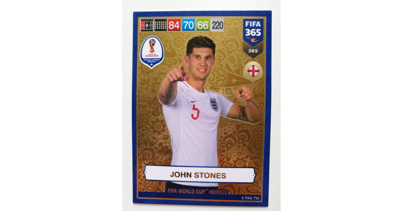 365 John Stones GOLD: FIFA World Cup Heroes (England) focis kártya ...