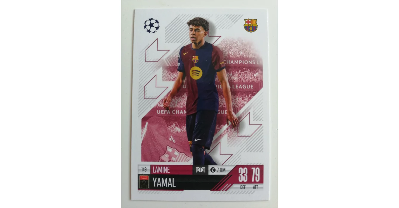 149 Lamine Yamal Base card focis kártya (FC Barcelona) Topps MATCH ...