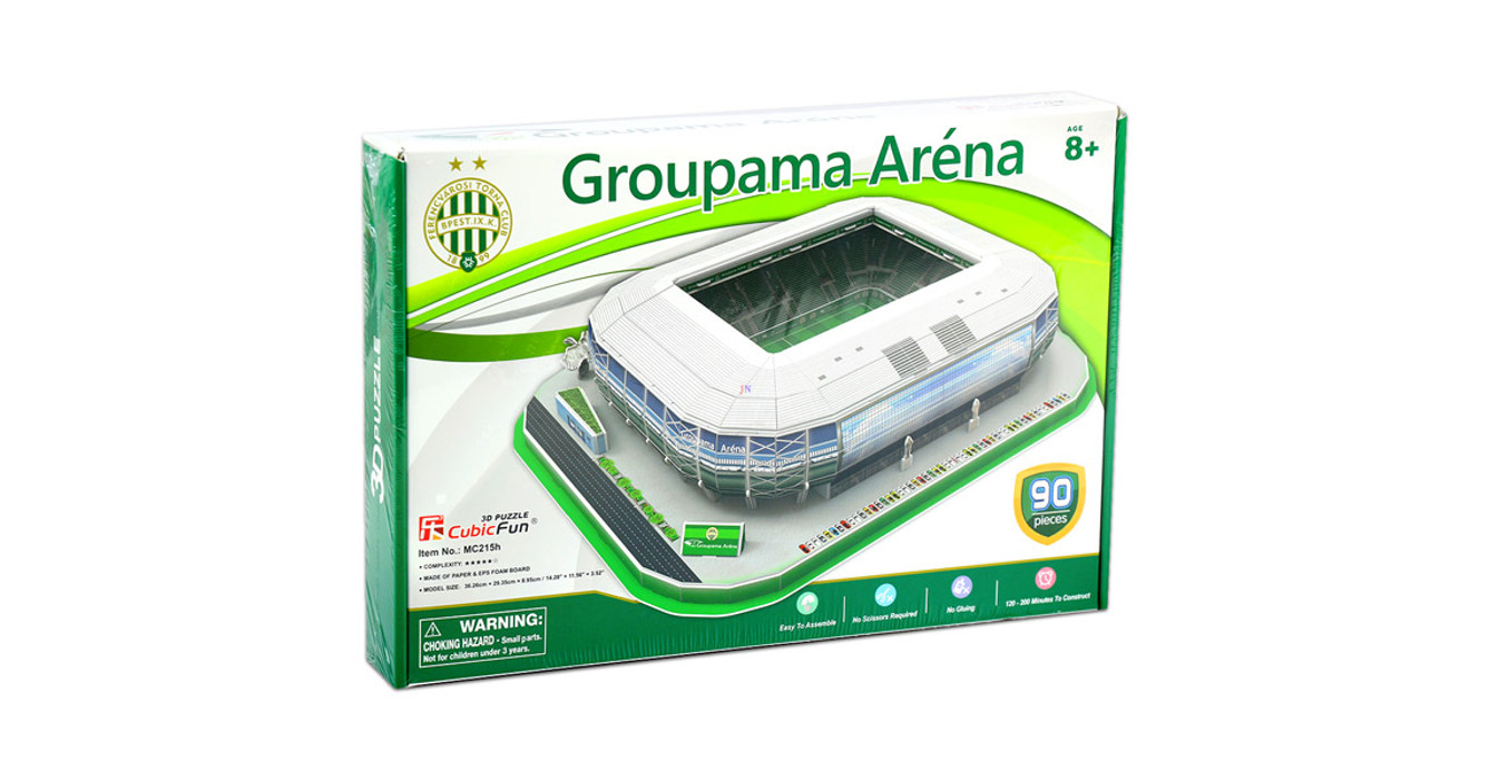 3D Puzzle - Groupama Aréna a Ferencváros stadionja - ALBUMOK, SZETTEK ...