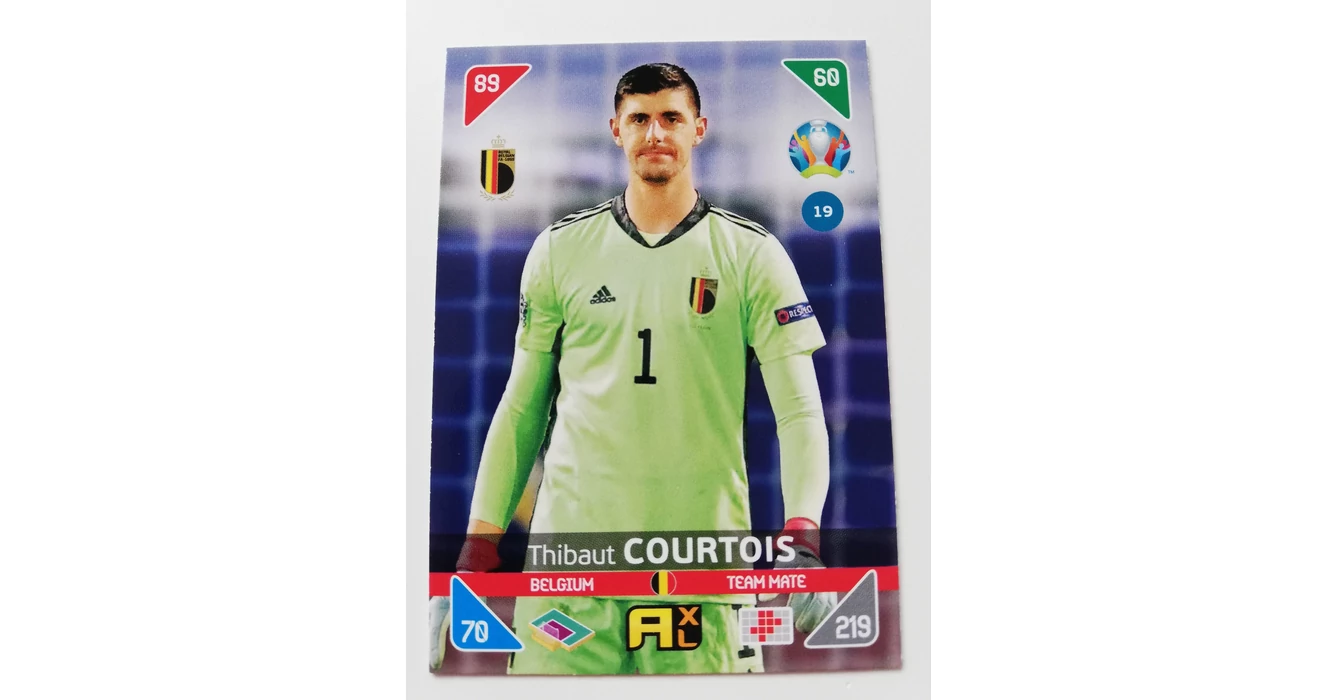 19 Thibaut Courtois BASE - Team Mates focis kártya (Belgium) EURO2020 ...