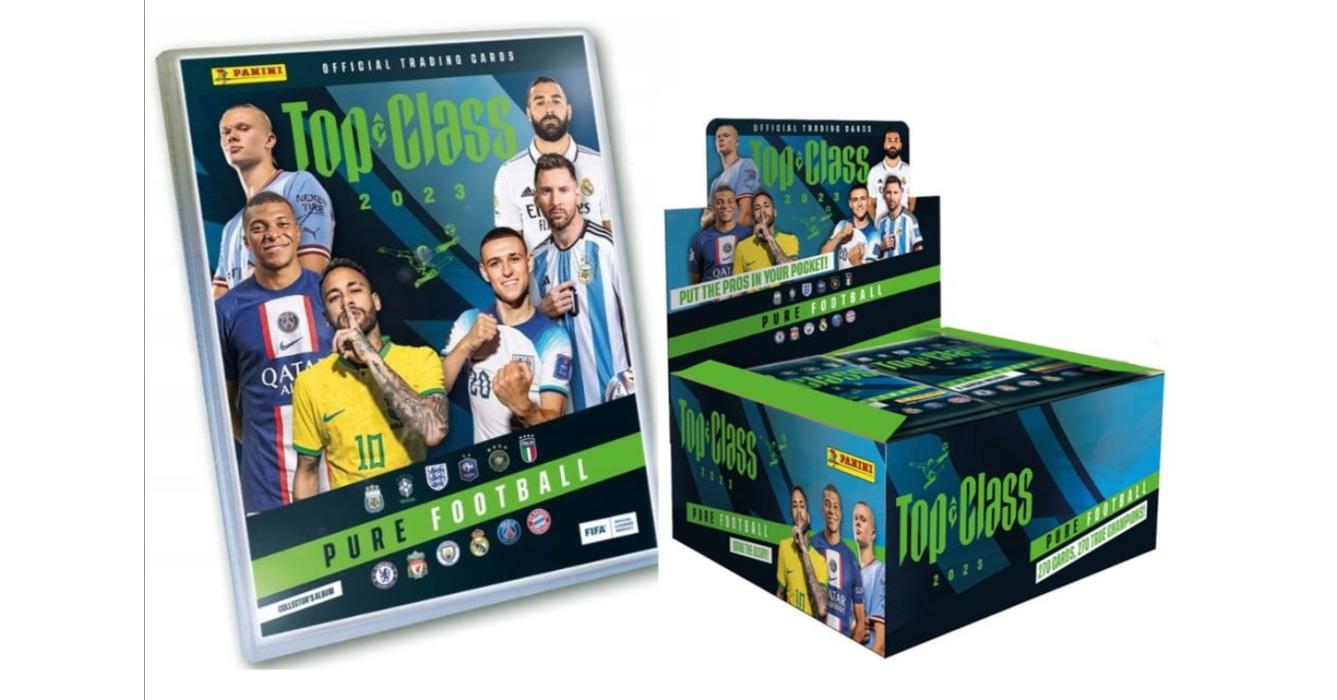 TOP CLASS 2023 Album + 24 csomag focis kártya (8 kártyalapos csomagok ...