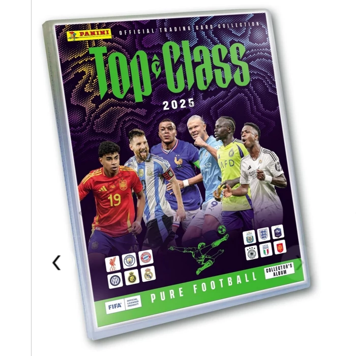 TOP CLASS 2025 teljes kigyűjtött Album 270 db focis kártyával, (színes ...